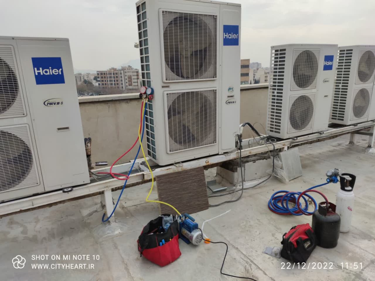 تنظیمات برد و ارور error VRF Haier MRV-S وی آر اف هایر - قلب شهر ...